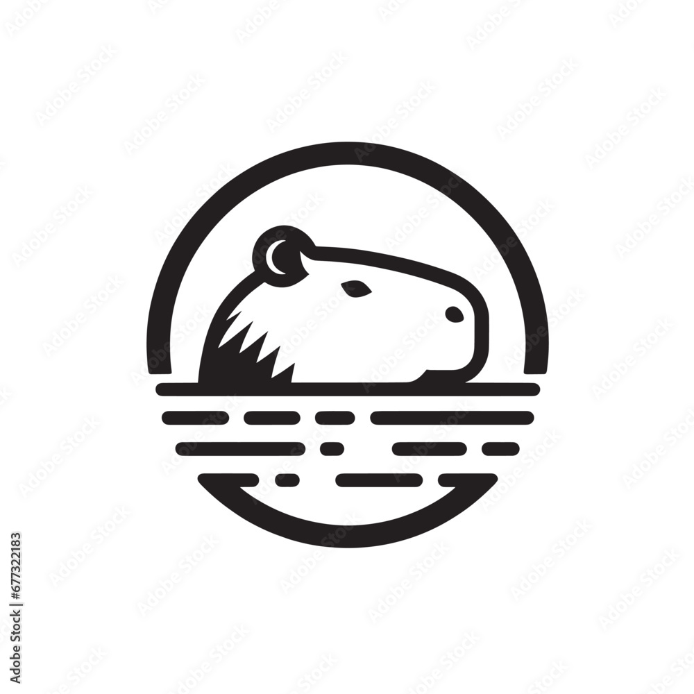 Capybara logo for graphic design, capybara designs for prints and ...