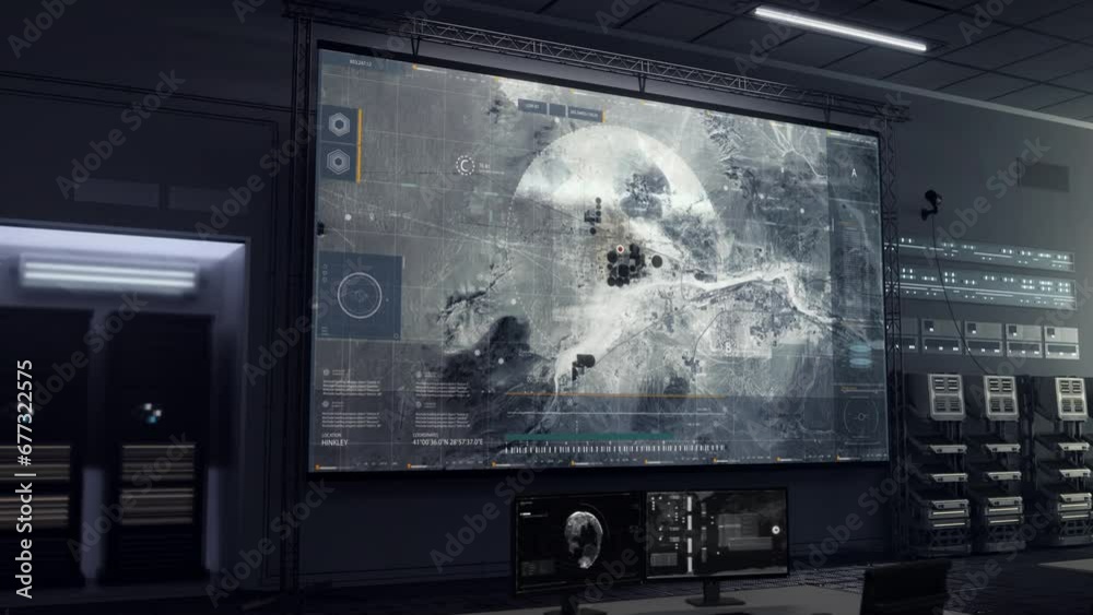 Vidéo Stock Army using the intelligence tracking system searching for ...