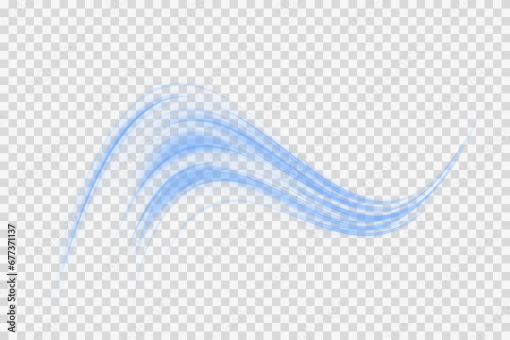 Luminous blue lines png of speed. Format PNG. Light glowing effect png ...