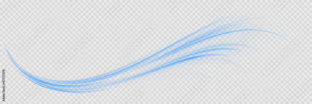 Luminous blue lines png of speed. Format PNG. Light glowing effect png ...