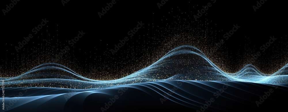 Visualization of abstract analysis. Wallpaper for landing page. 素材庫插圖 ...