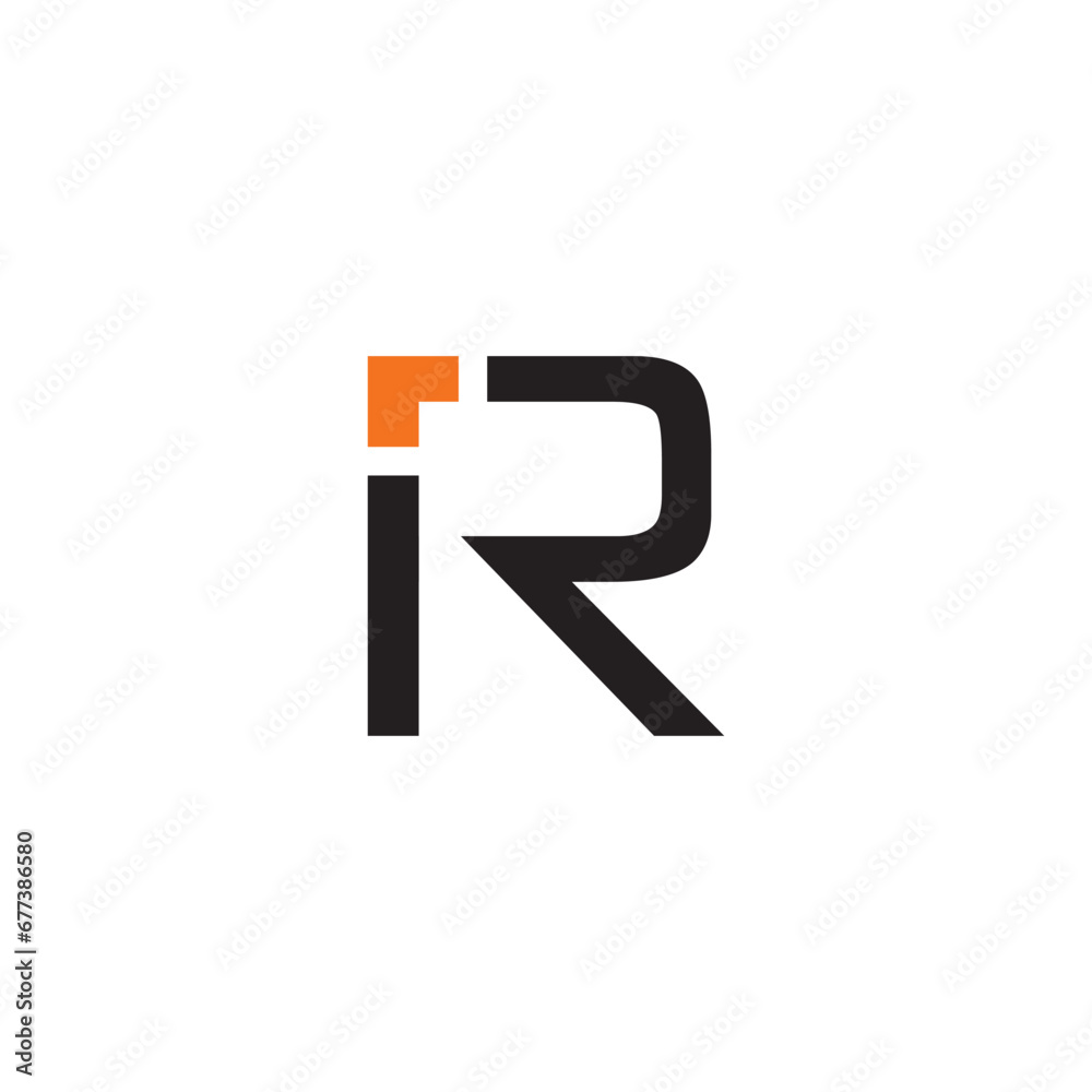 Letter R typography logo design, reserve, abstract, building ...