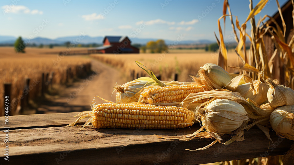 wheat field and corn HD 8K wallpaper Stock Photographic Image Stock ...