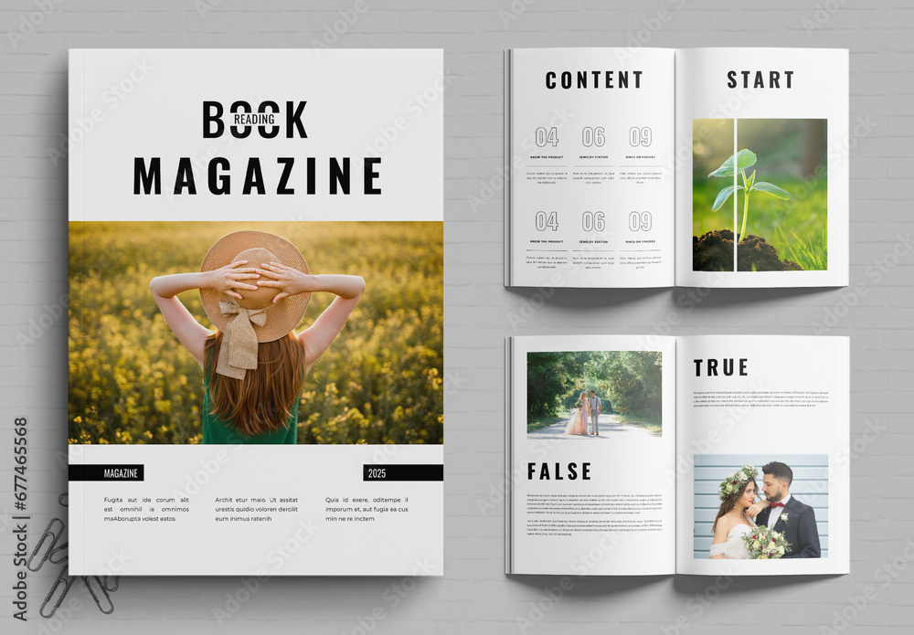 Creative Look Book Layout Stock Template | Adobe Stock