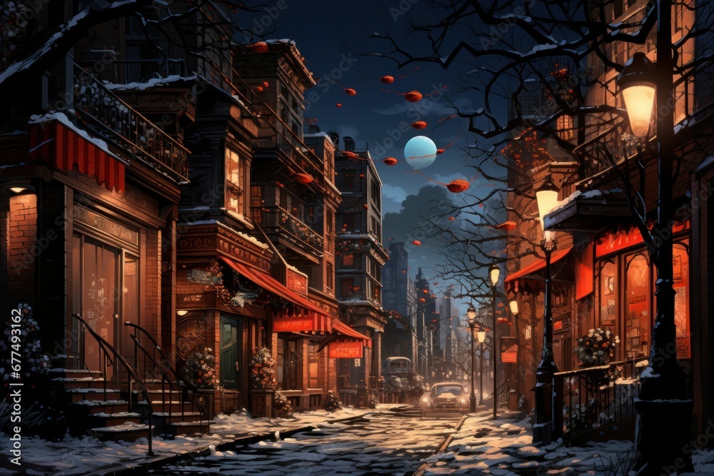 Urban Winter Scenes: Capture cityscapes with snow-covered streets ...
