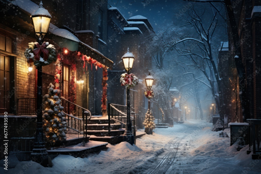Urban Winter Scenes: Capture cityscapes with snow-covered streets ...