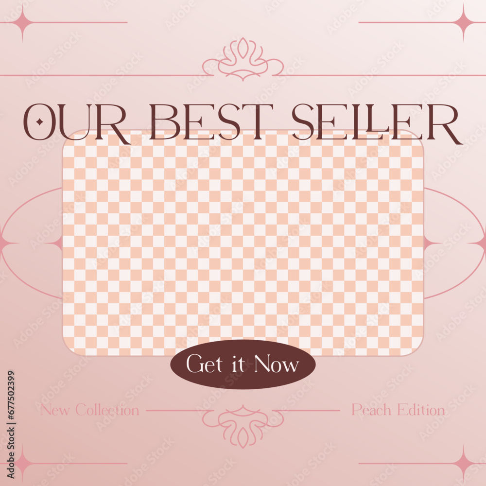 Aesthetic premium template design editable square banner for Instagram ...