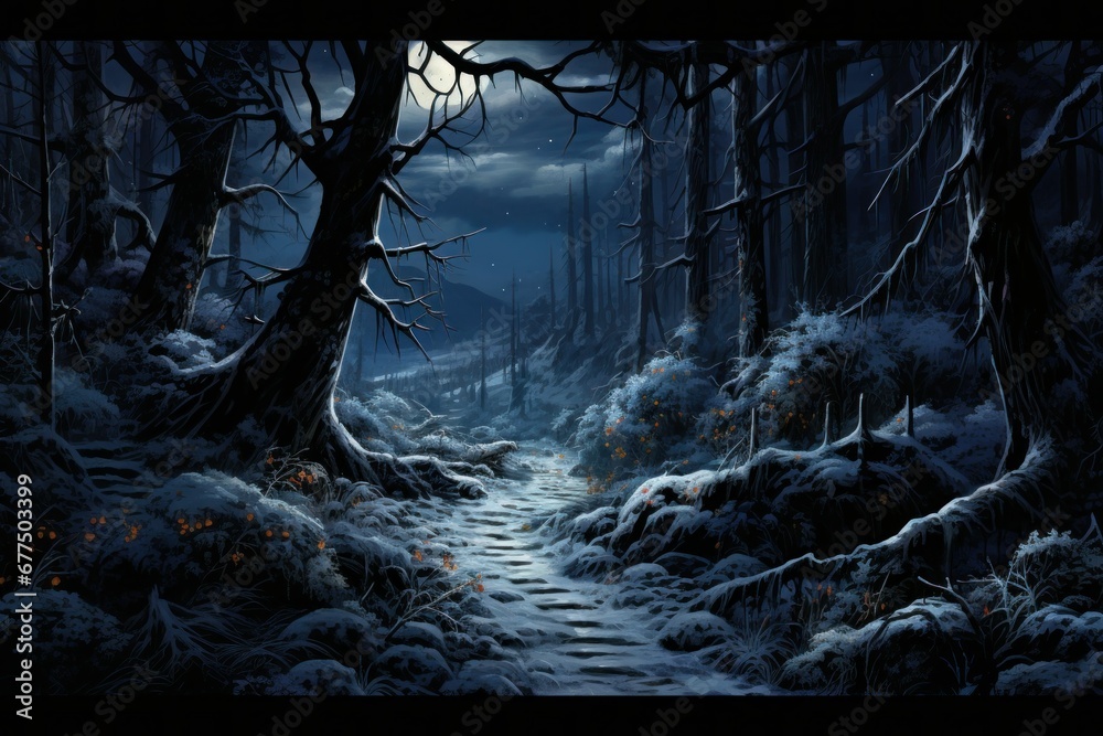 Snowy Forest Paths: Explore and photograph forest trails covered in ...