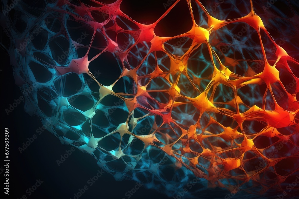 Nebula Neural Colorful Brain Cell Energy Connections, Brain Dots ...