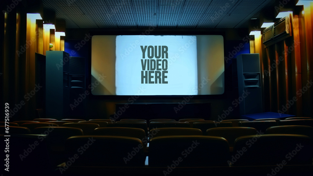 Film Frame Overlay On Screen at the Cinema Stock Template | Adobe Stock