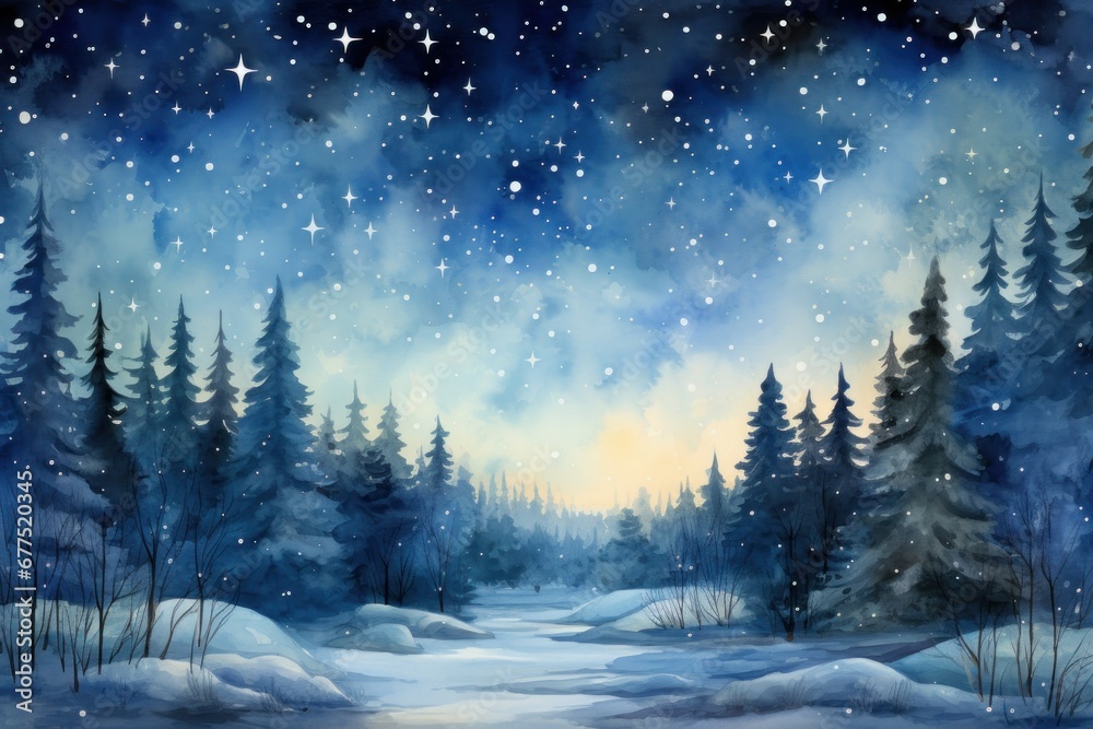 Starry Winter Nights: Long-exposure shots of the night sky in winter ...