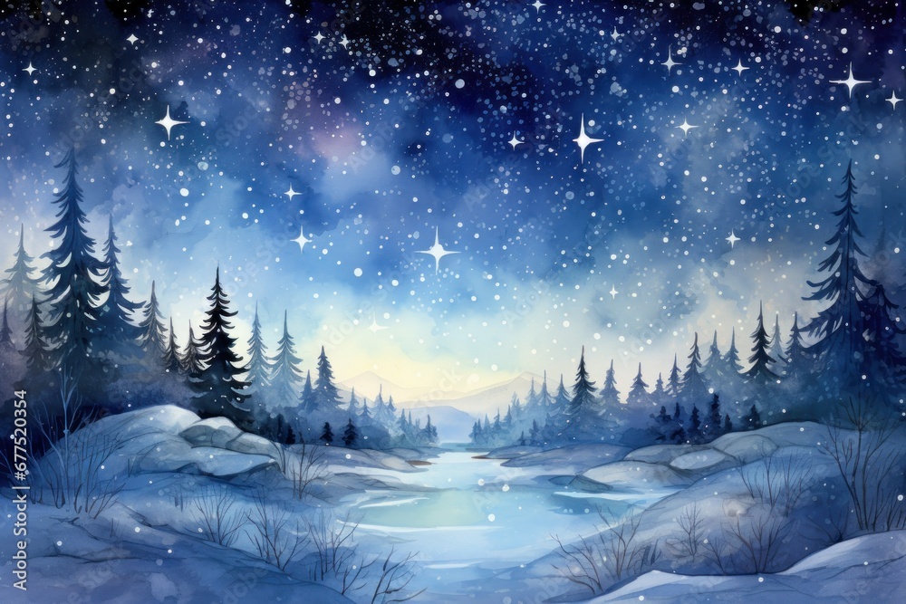 Starry Winter Nights: Long-exposure shots of the night sky in winter ...