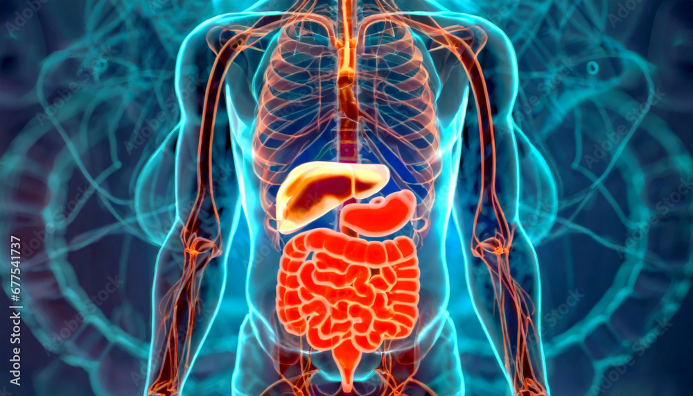 3D Visualization Illustration of Man's Pancreas Anatomy, 3D Exploration ...