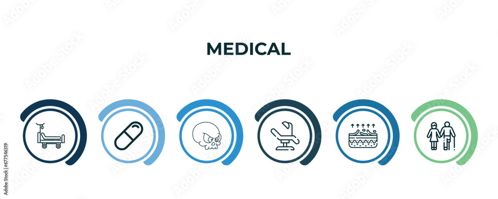 x ray of bones, medical heart scan, pulse line, dentist tool, dead ...