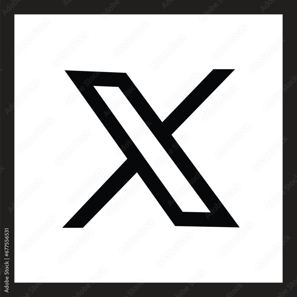 Black Twitter new logo. Editorial vector icon United States, July 26 ...