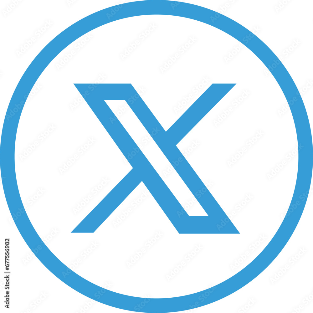 Blue Twitter new logo. Editorial vector icon United States, July 26 ...