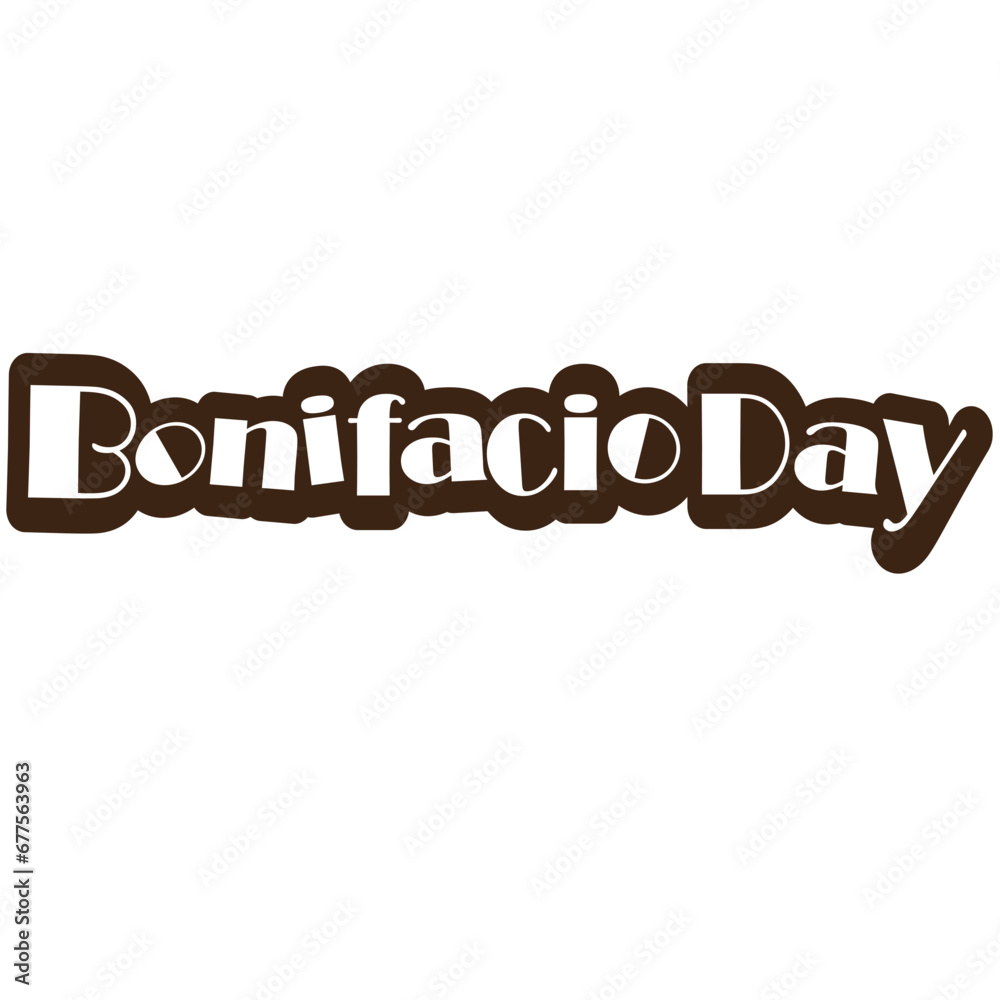 Bonifacio Day Lettering. Holiday in the Philippines. Stock Vector ...