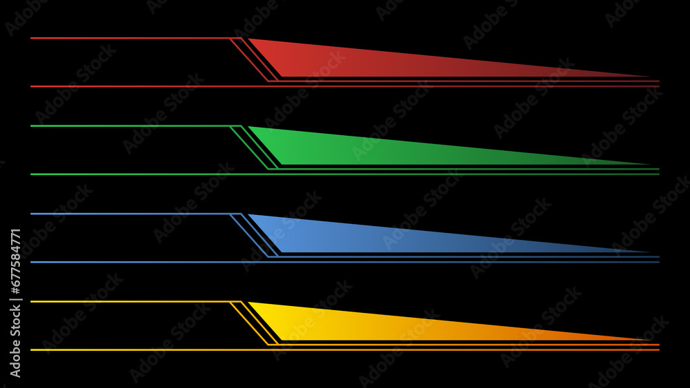 Car surface body stripes. Motion stickers for tuning. Sport decals for ...