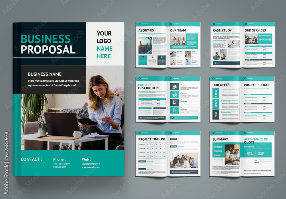 Business Proposal Layout Stock Template | Adobe Stock