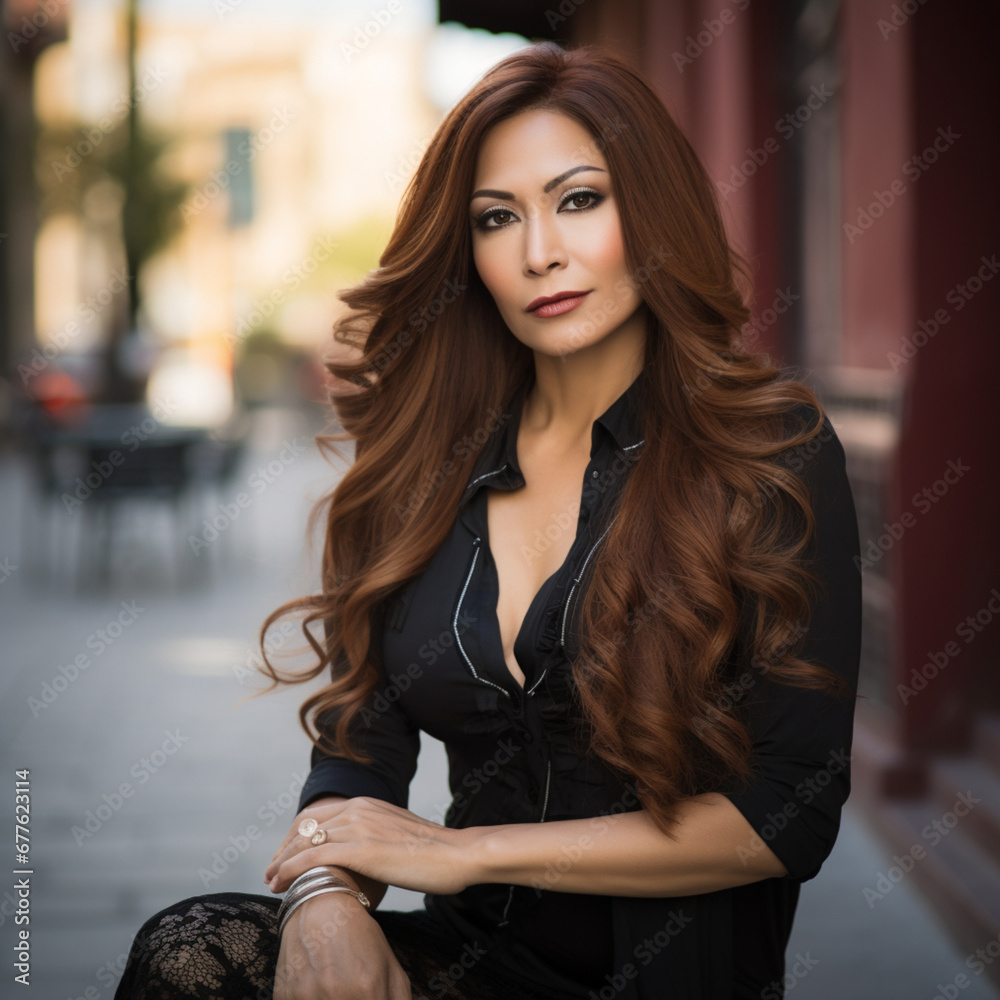 48 year old beautiful very light skinned Hispanic women with long ...