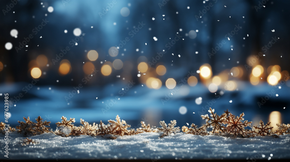 christmas tree in snow HD 8K wallpaper Stock Photographic Image Stock ...