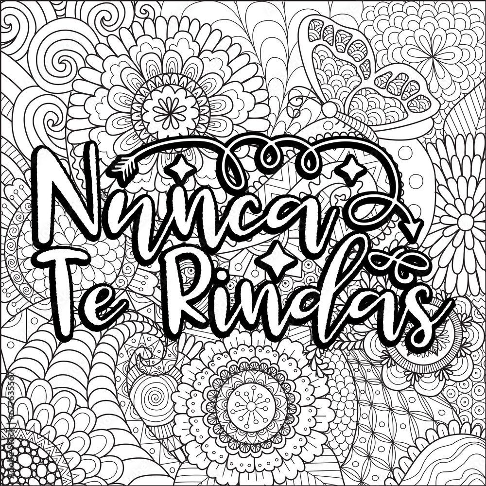 motivational quotes coloring pages design. yourself words coloring book ...