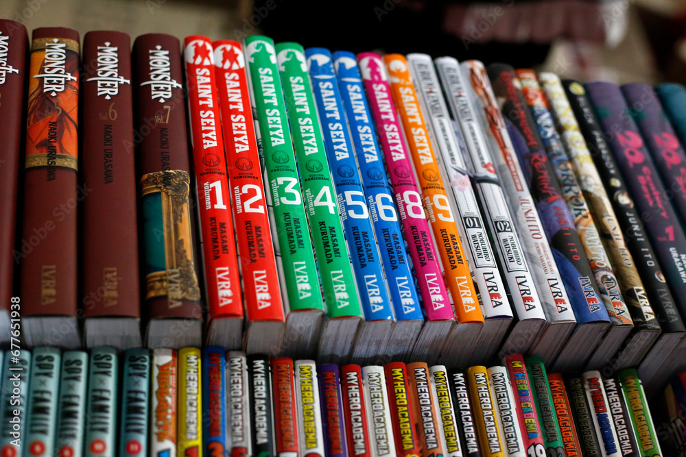 Japanese anime books. Comics sale. Saint Seiya, Monters, Spy x family ...