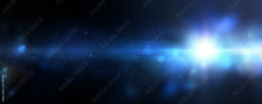 intense blue and mainly off screen lens flare overlay texture with ...