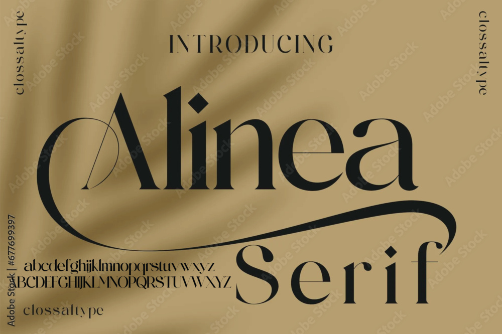 Alinea Vector hand drawn alphabet isolated on white background. Brush ...