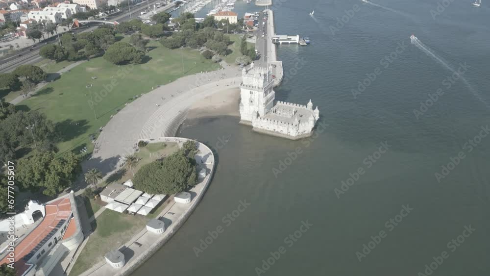Paisagem Portugal Torre de Belém Fortaleza Portuguesa Rio Tejo Ponto ...