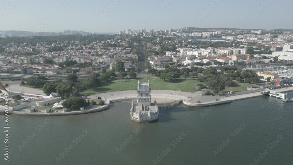 Paisagem Portugal Torre de Belém Fortaleza Portuguesa Rio Tejo Ponto ...