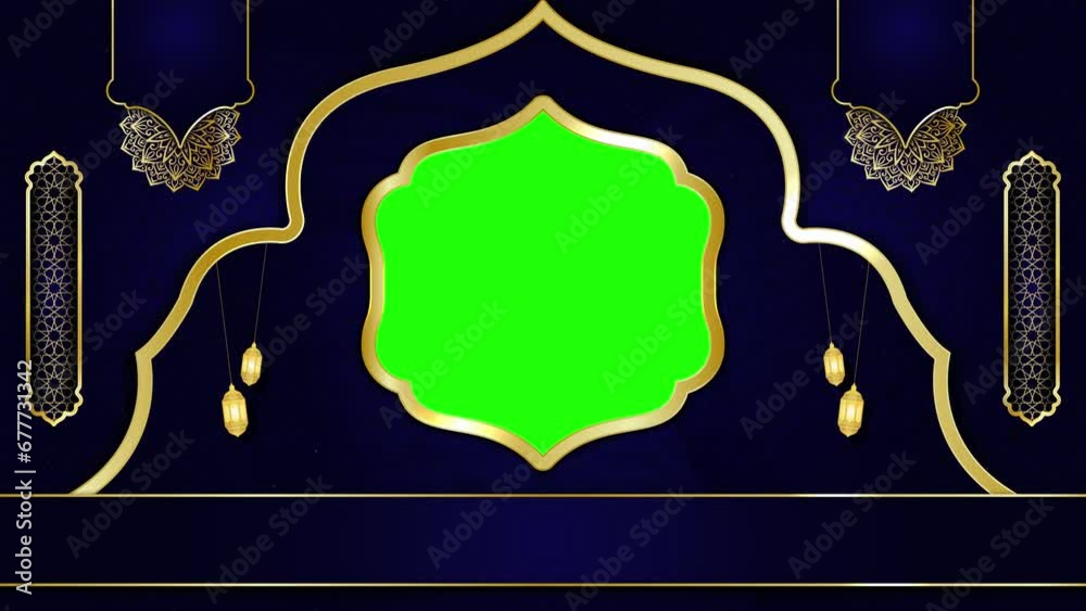 animated luxury islamic background , islamic design video template for ...