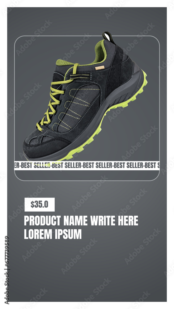 Trendy Merchandise Display in Story Format Stock Template | Adobe Stock