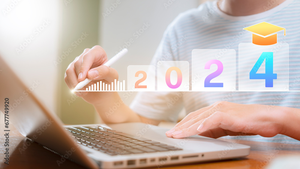 Vision and technology to enhance education in the year 2024. Teenage ...