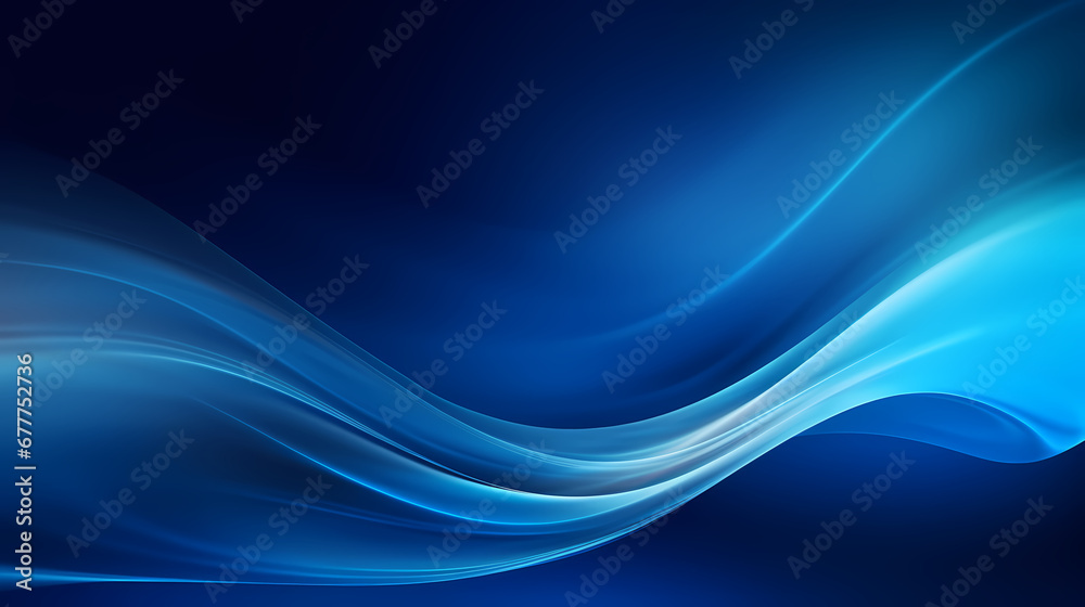 Abstract blue swirl poster web page PPT background on dark blue ...