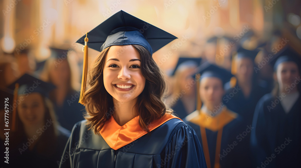 Close up photography of a pretty young female student with black hair ...