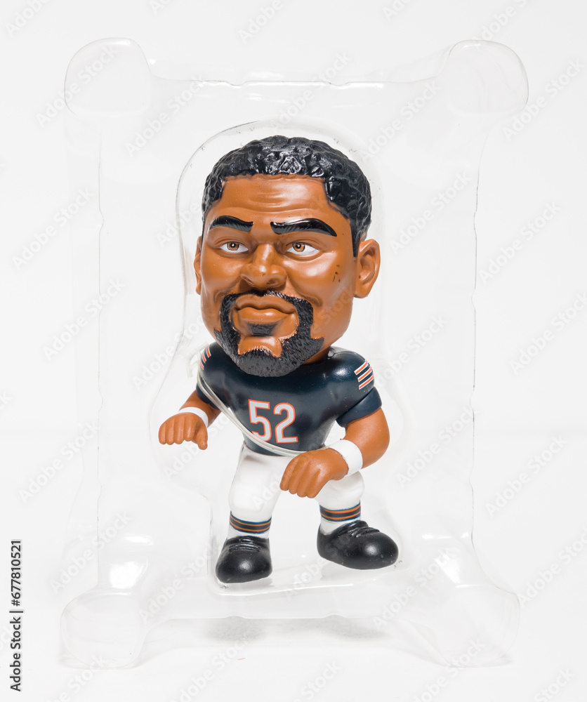 Kent, uk 01.01.2023 Khalil Mack Chicago Bears NFL Big Shot Ballers ...