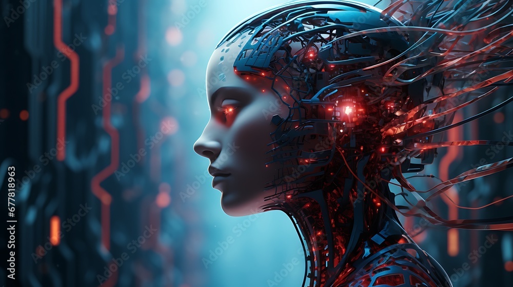 3d abstract art, artificial intelligence, AI, Machine Learning, Deep ...