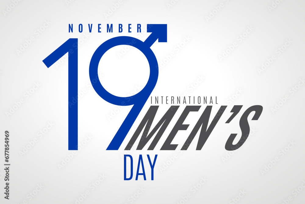 international men's day design for background, banner, poster, or ...