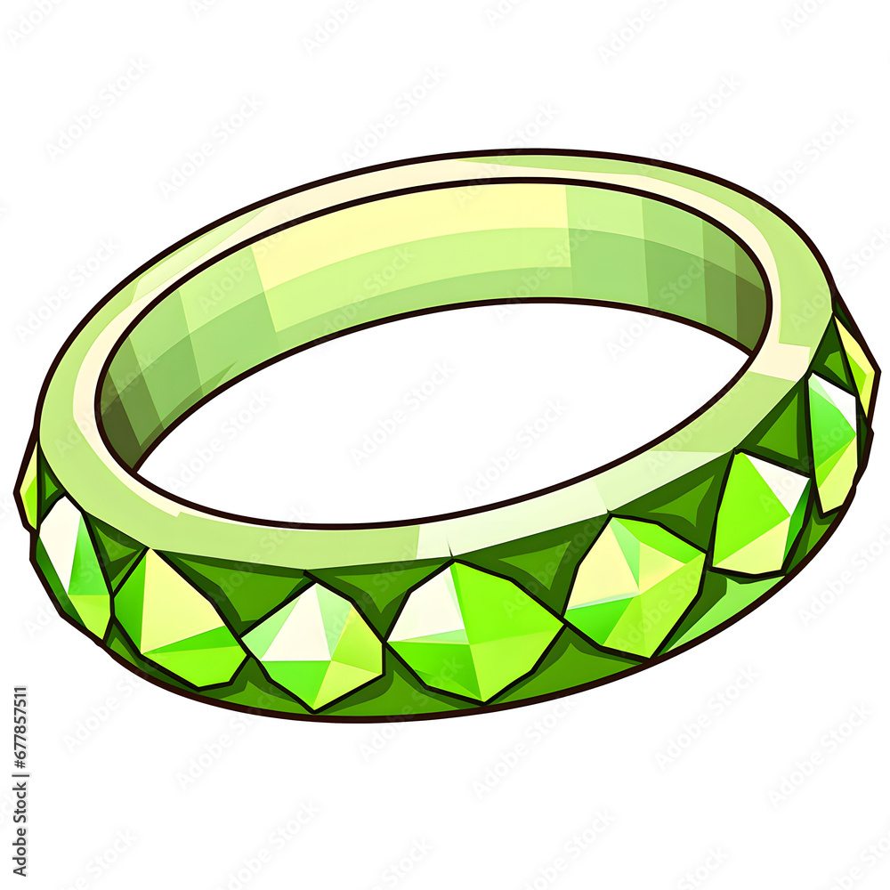 cartoon clipart of Peridot Ring, jewellery clipart, accessoires clipart ...