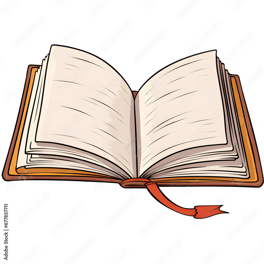 cartoon clipart of Open Book and Pen, study clipart, graduation ...
