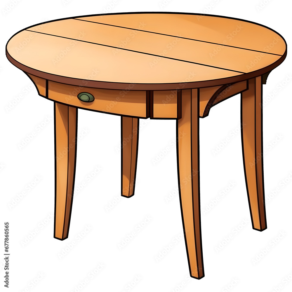 cartoon clipart of Drop Leaf Table, furniture clipart, interior clipart ...
