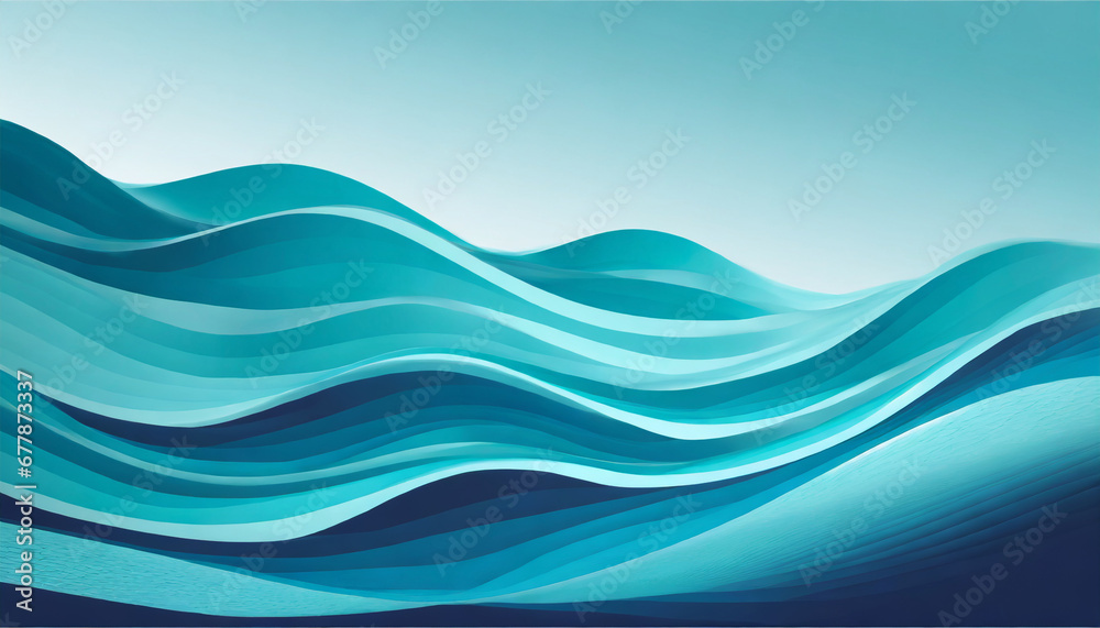 abstract wavy lines water wave background blue isolated wavy boarder ...
