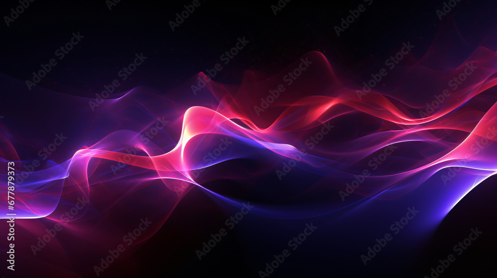 red and purple energy wave concept art, background or wallpaper, waves ...