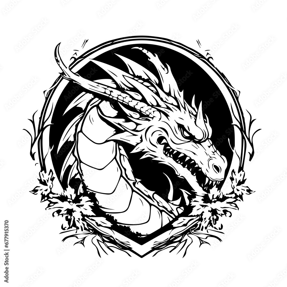 Dragon Vector Stock Vector | Adobe Stock