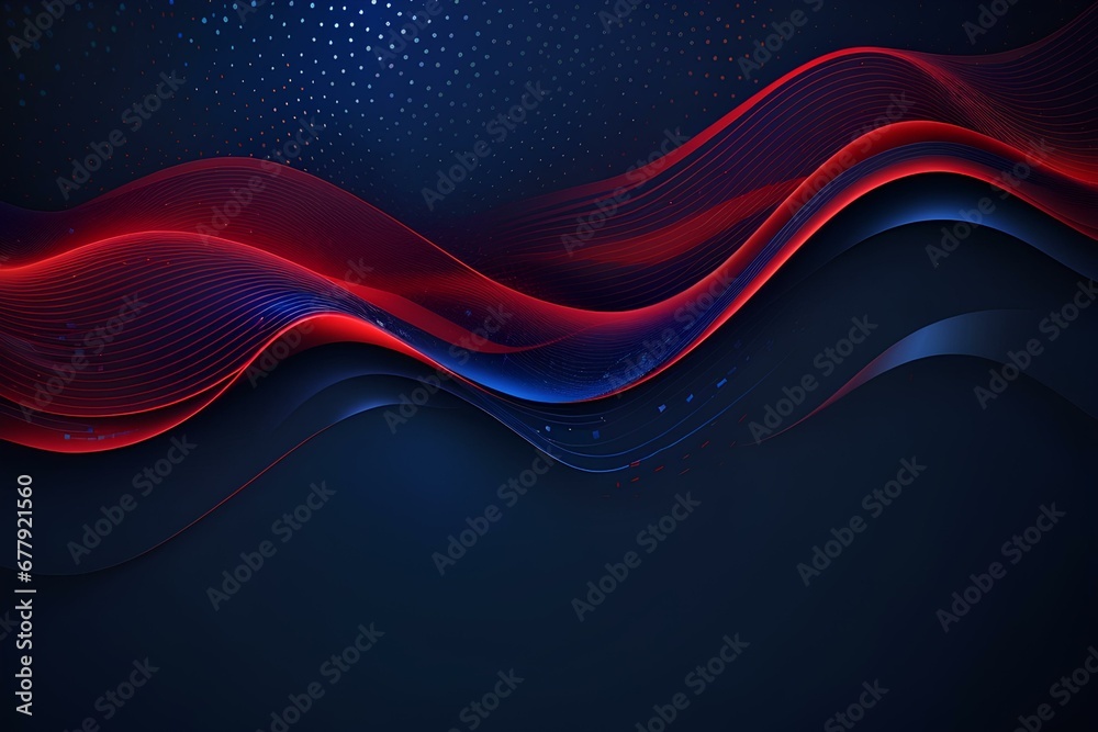 background abstract blue and red dynamic wavy, created by ai generated ...