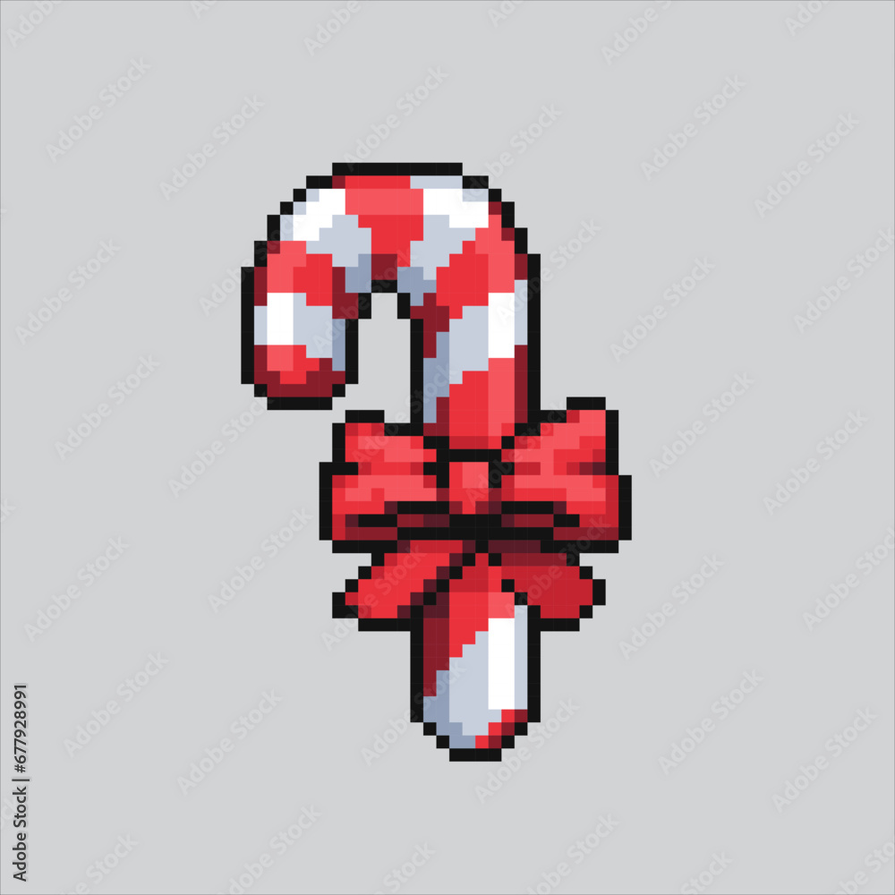 Pixel art illustration Christmas candy. Pixelated Christmas candy ... Pixel art illustration Christmas candy. Pixelated Christmas candy ...