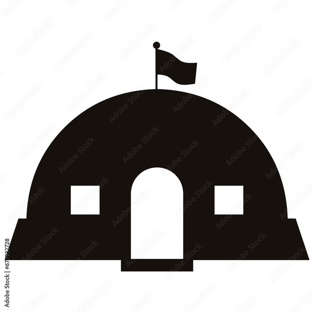 Poster Barrack silhouette vector – Wall Art | UkPosters