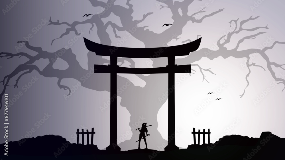 lady Samurai Background. japan theme background. samurai wallpaper ...