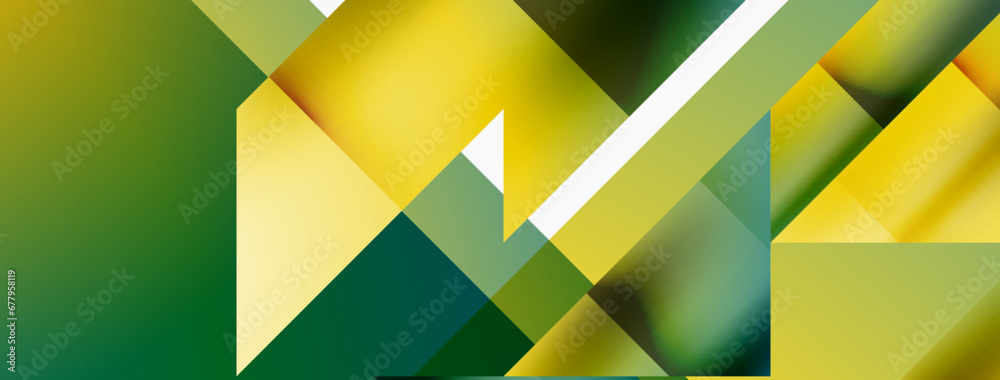 Captivating vector abstraction. Triangles interlock in mesmerizing ...